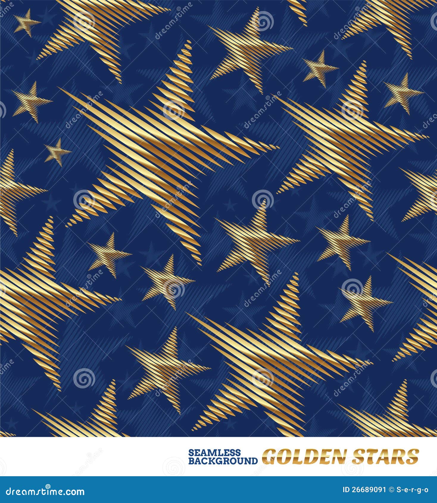 Pattern with golden stars stock vector. Illustration of decorative ...