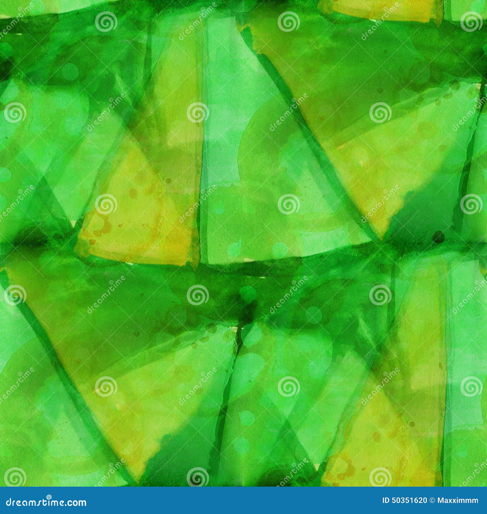 Pattern Green Design Seamless Watercolor Texture Stock Illustration ...