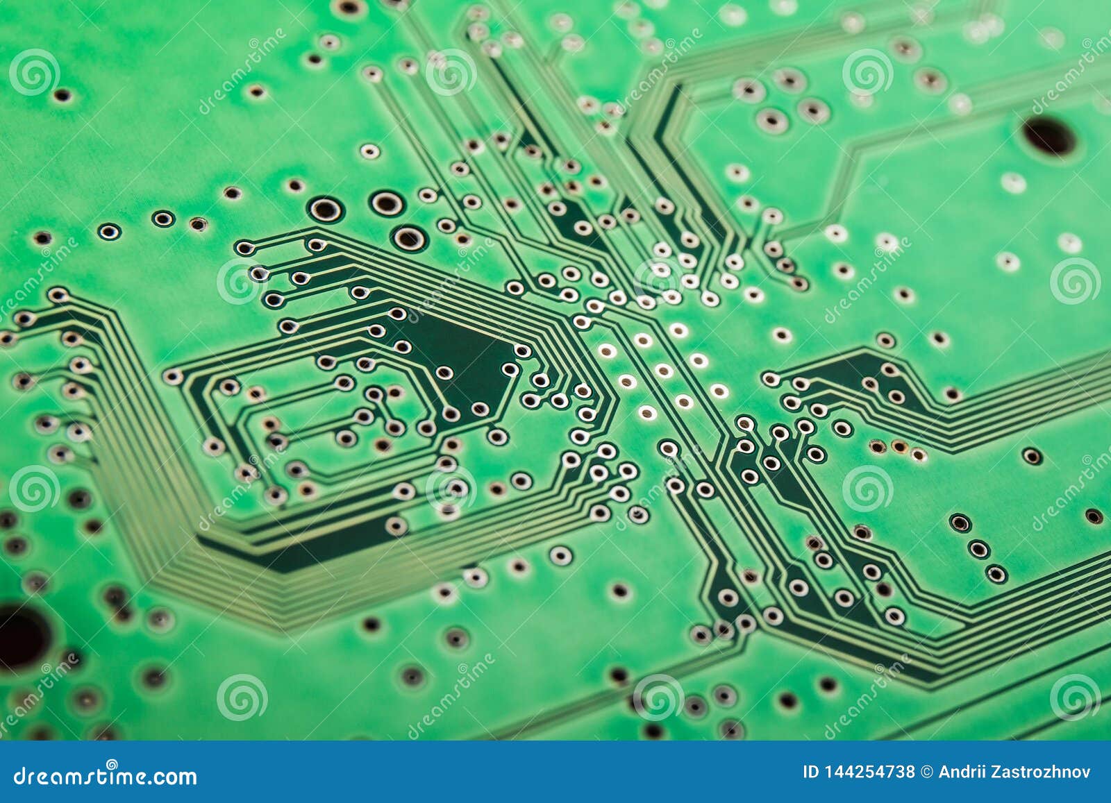 The Pattern of Green Electrical Circuits Stock Photo - Image of ...
