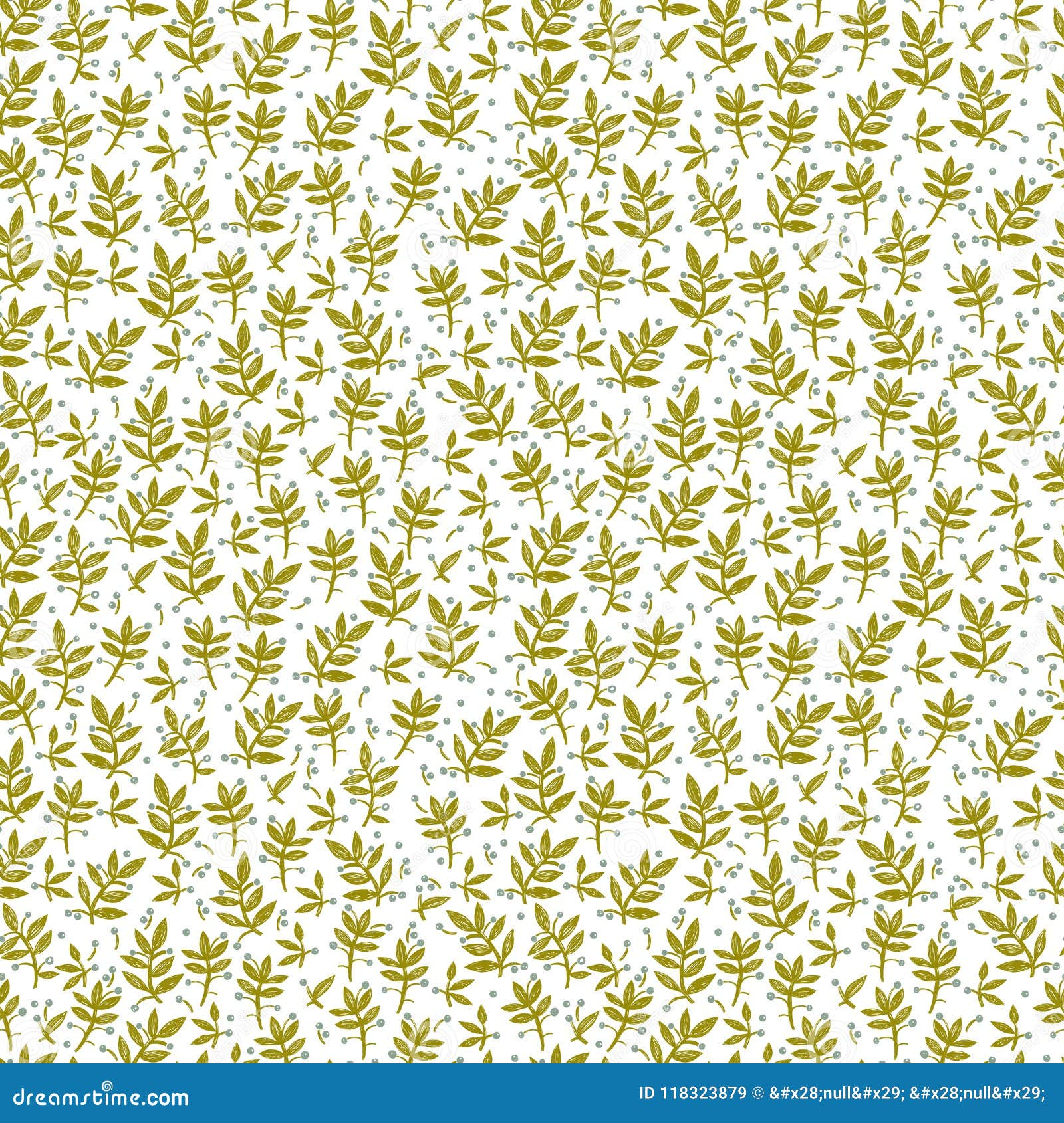 Pattern of Green Lily of the Valley Branches Stock Vector ...