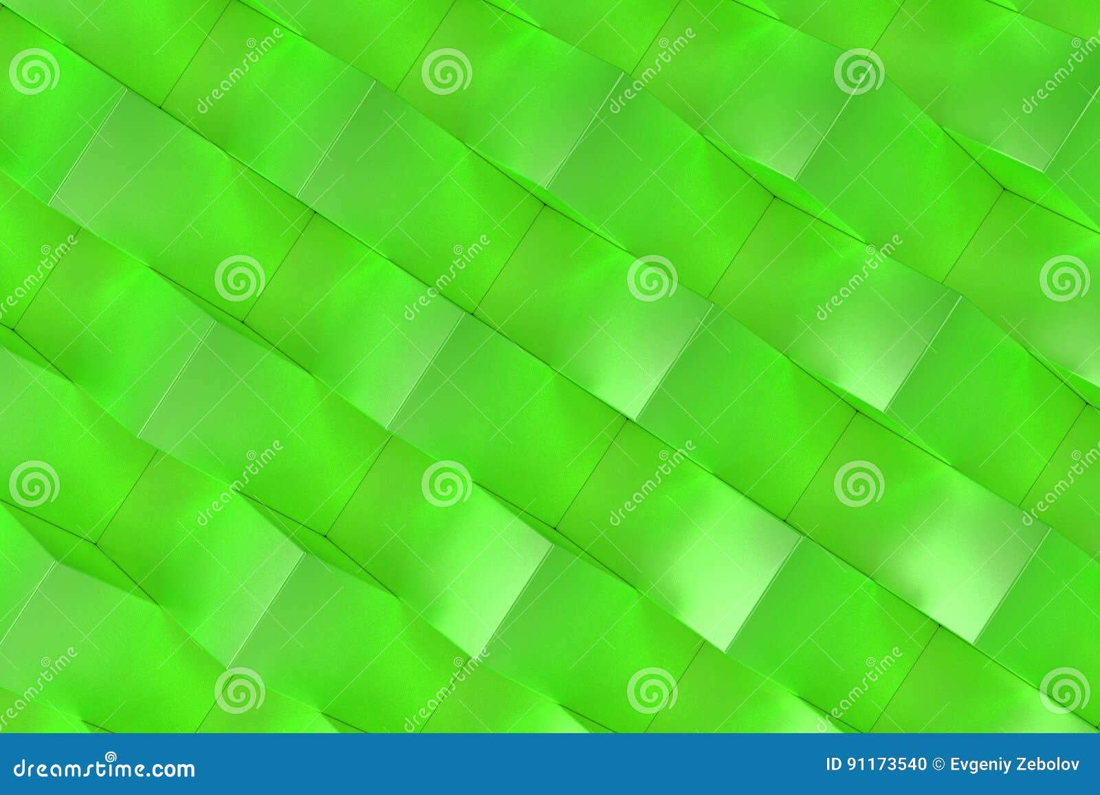 Pattern with Green Rectangular Shapes Stock Illustration - Illustration ...