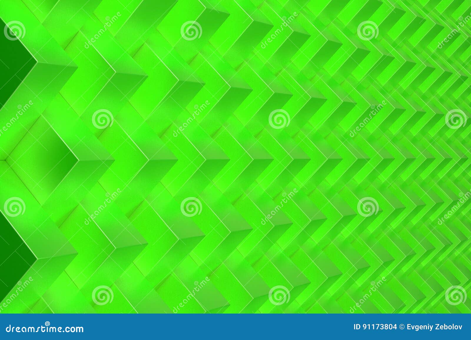 Pattern with Green Rectangular Shapes Stock Illustration - Illustration ...