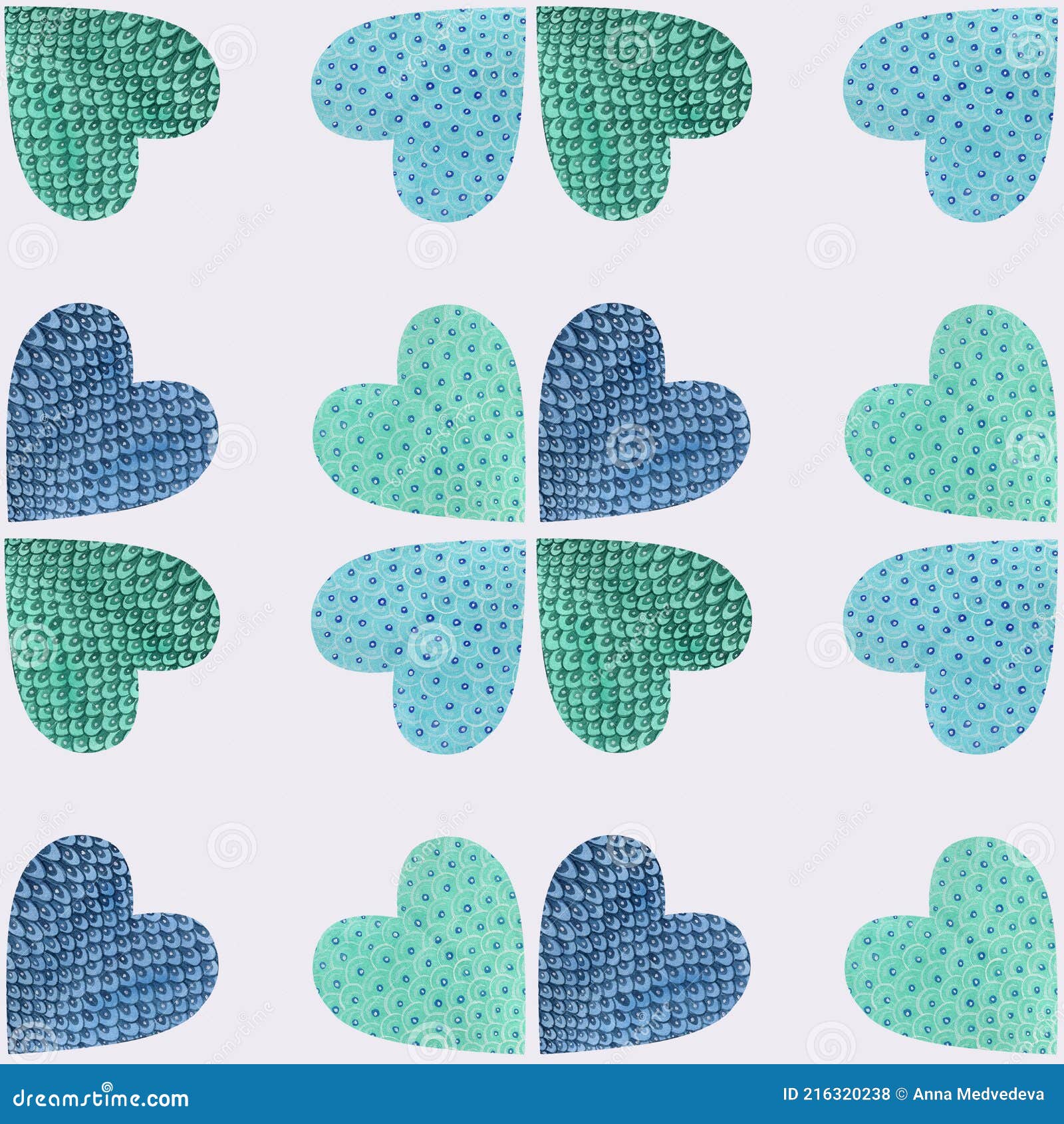 Pattern Green scaly hearts stock illustration. Illustration of heart ...