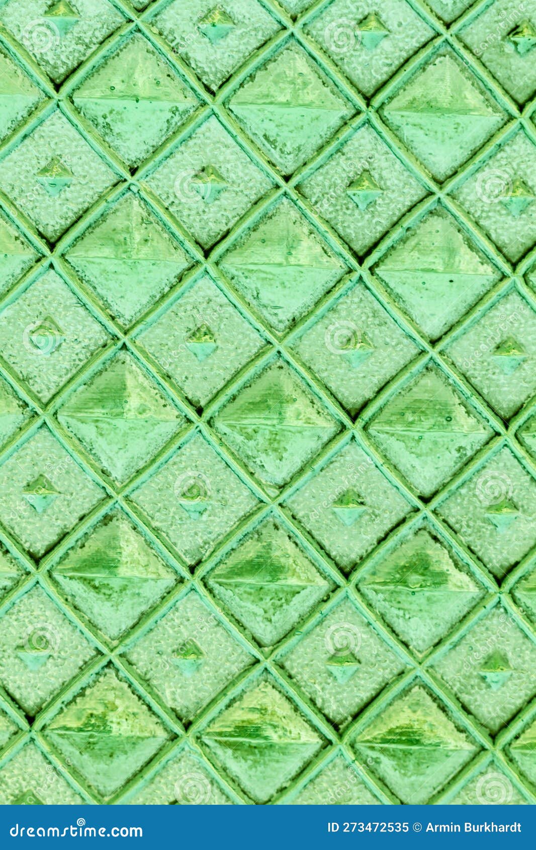 Pattern of a Green, Structured and Translucent Glass Element Stock ...
