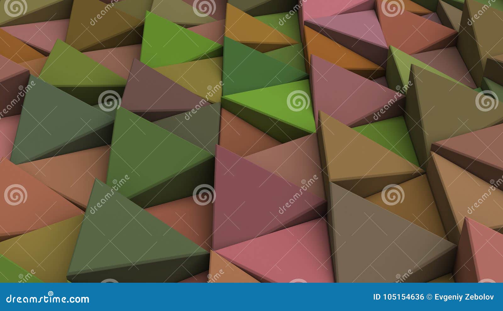 Pattern of Green Triangle Prisms Stock Illustration - Illustration of ...