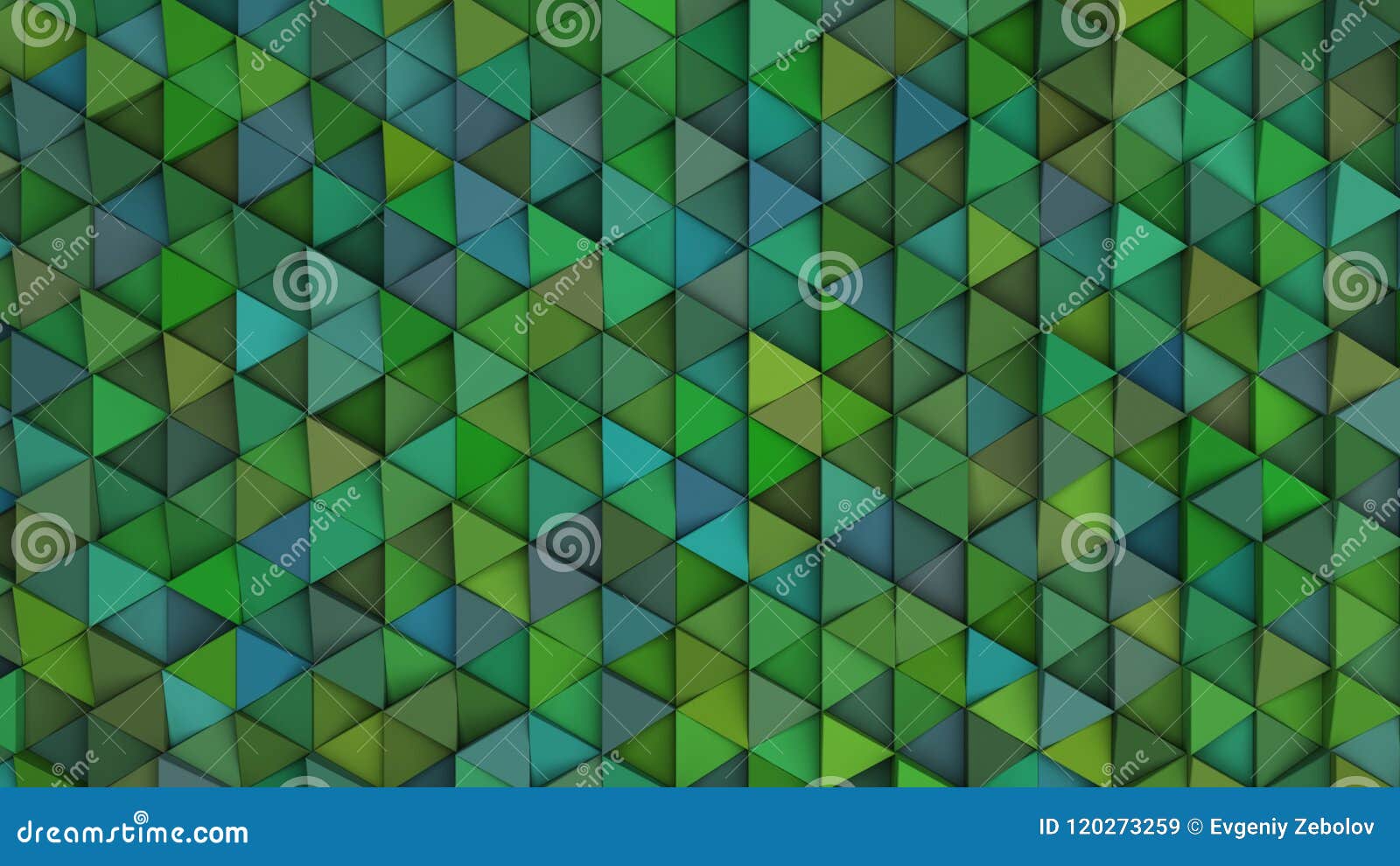 Pattern of Green Triangle Prisms Stock Illustration - Illustration of ...