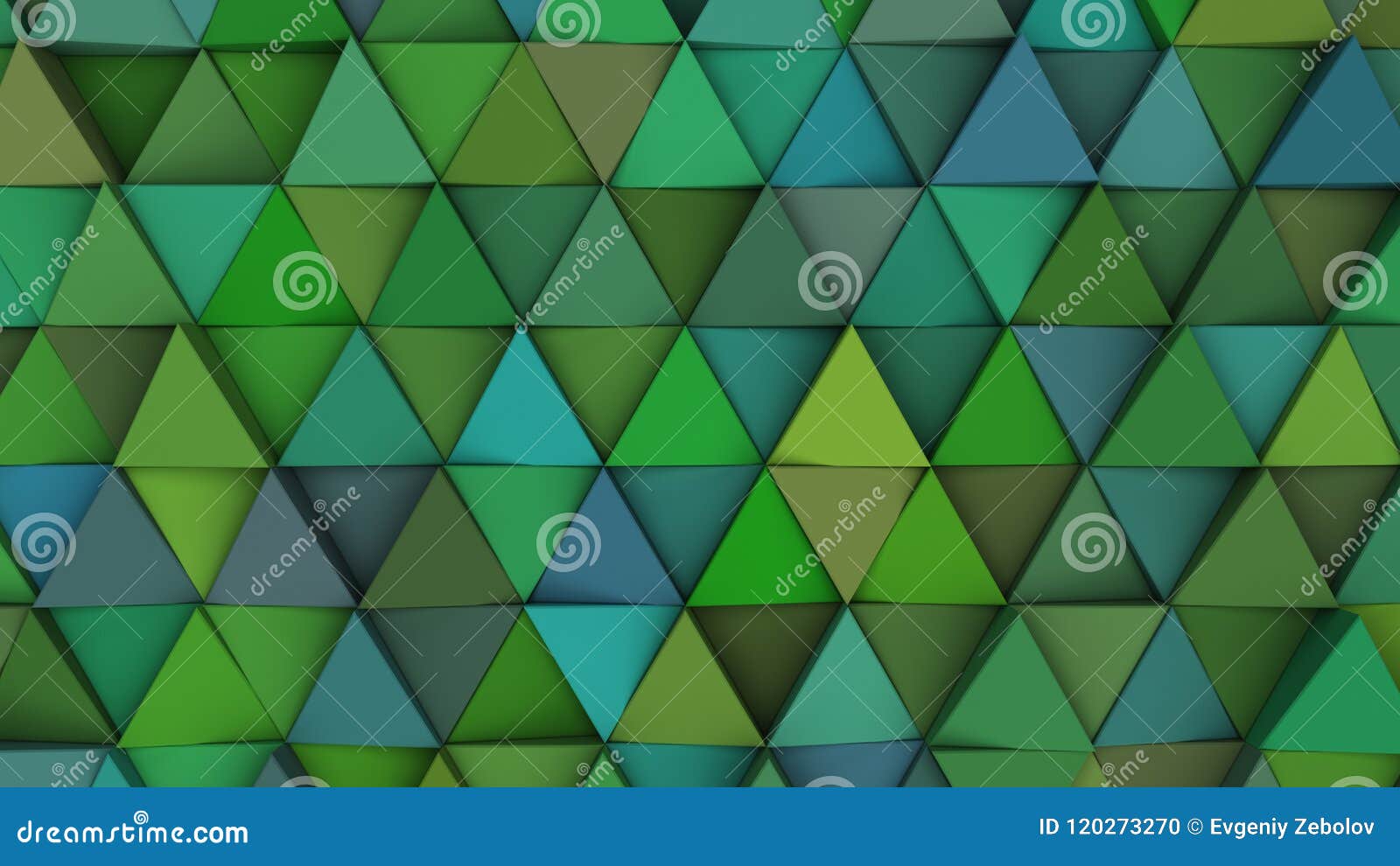 Pattern of Green Triangle Prisms Stock Illustration - Illustration of ...