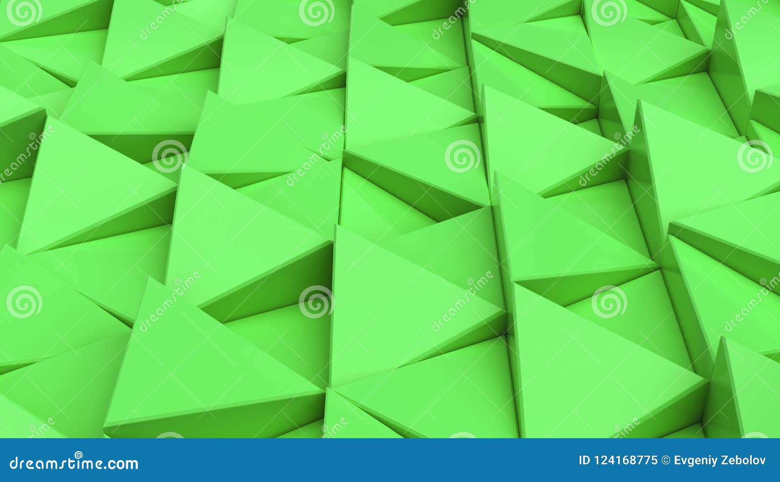 Pattern of Green Triangle Prisms Stock Illustration - Illustration of ...