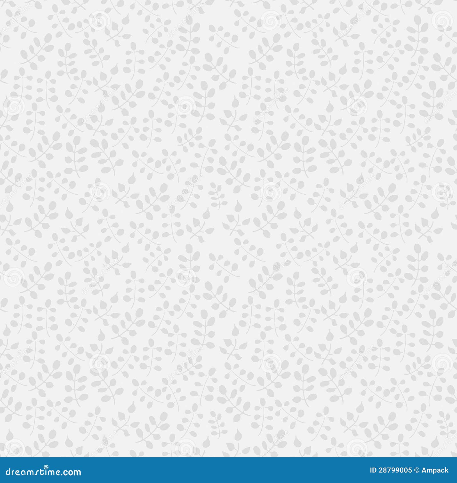 Pattern with grey leaf stock vector. Illustration of organic - 28799005