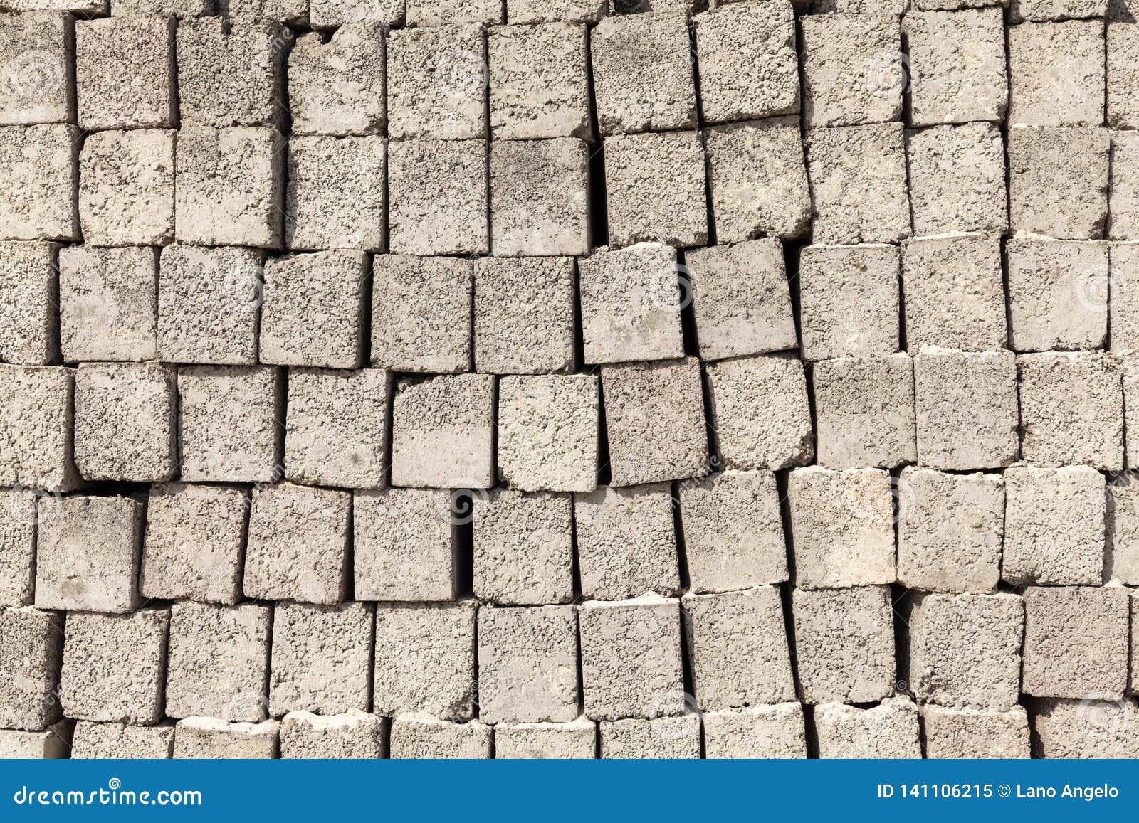 Pattern of Grey Wall Made of Concrete Bricks Stock Image - Image of ...