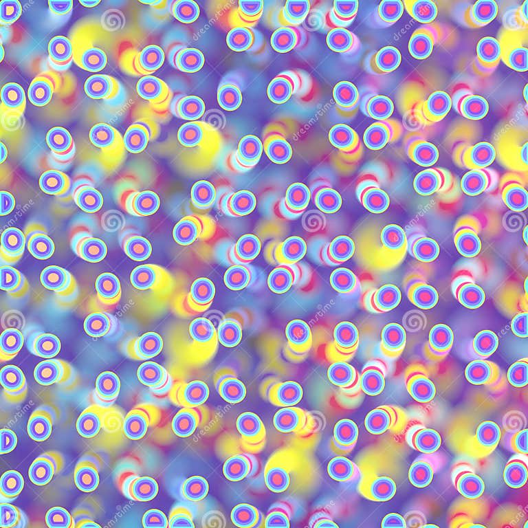 Pattern of a Group of Colored Spiral Objects with Striped Texture. 3d ...