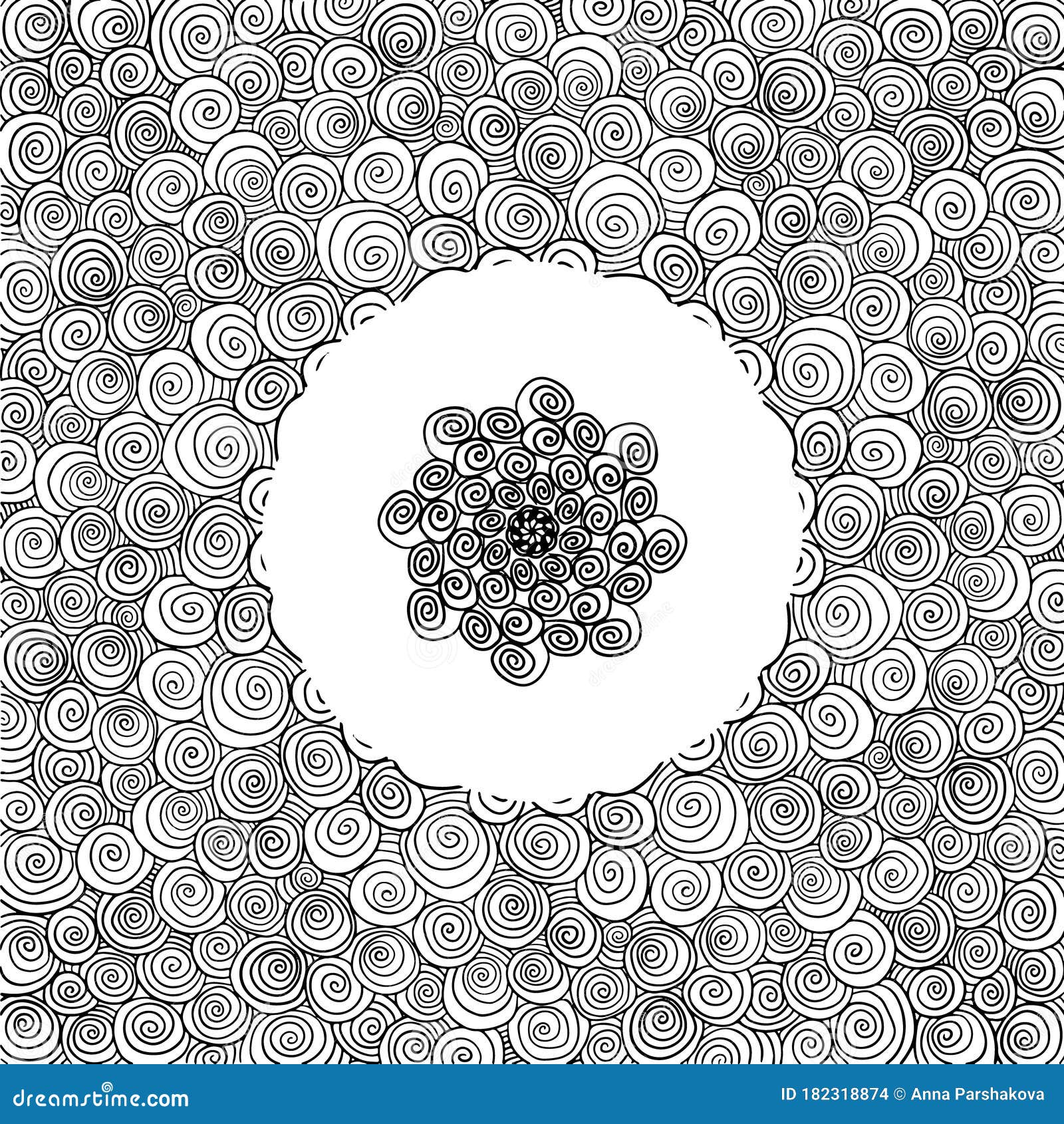 Pattern Hand Drawn Doodles Mandala. Dynamic Contour Repeating Elements ... Pattern Hand Drawn Doodles Mandala. Dynamic Contour Repeating Elements ...