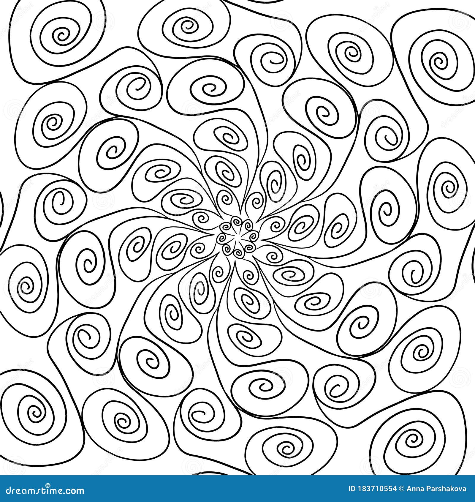 Pattern Hand Drawn Doodles Mandala. Dynamic Contour Repeating Elements ... Pattern Hand Drawn Doodles Mandala. Dynamic Contour Repeating Elements ...