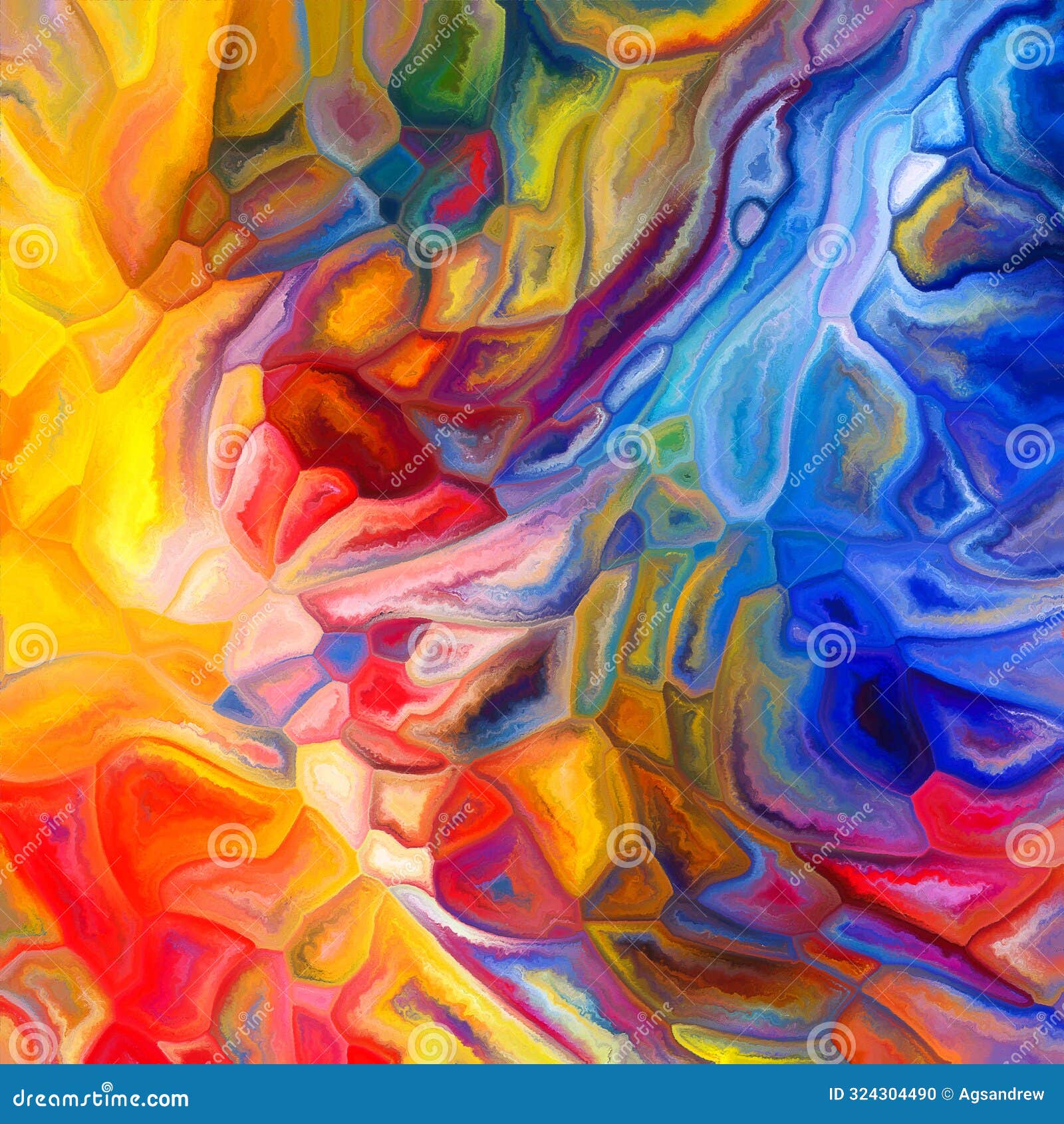 Pattern of Harmony in Fragments Stock Photo - Image of interlocking ...