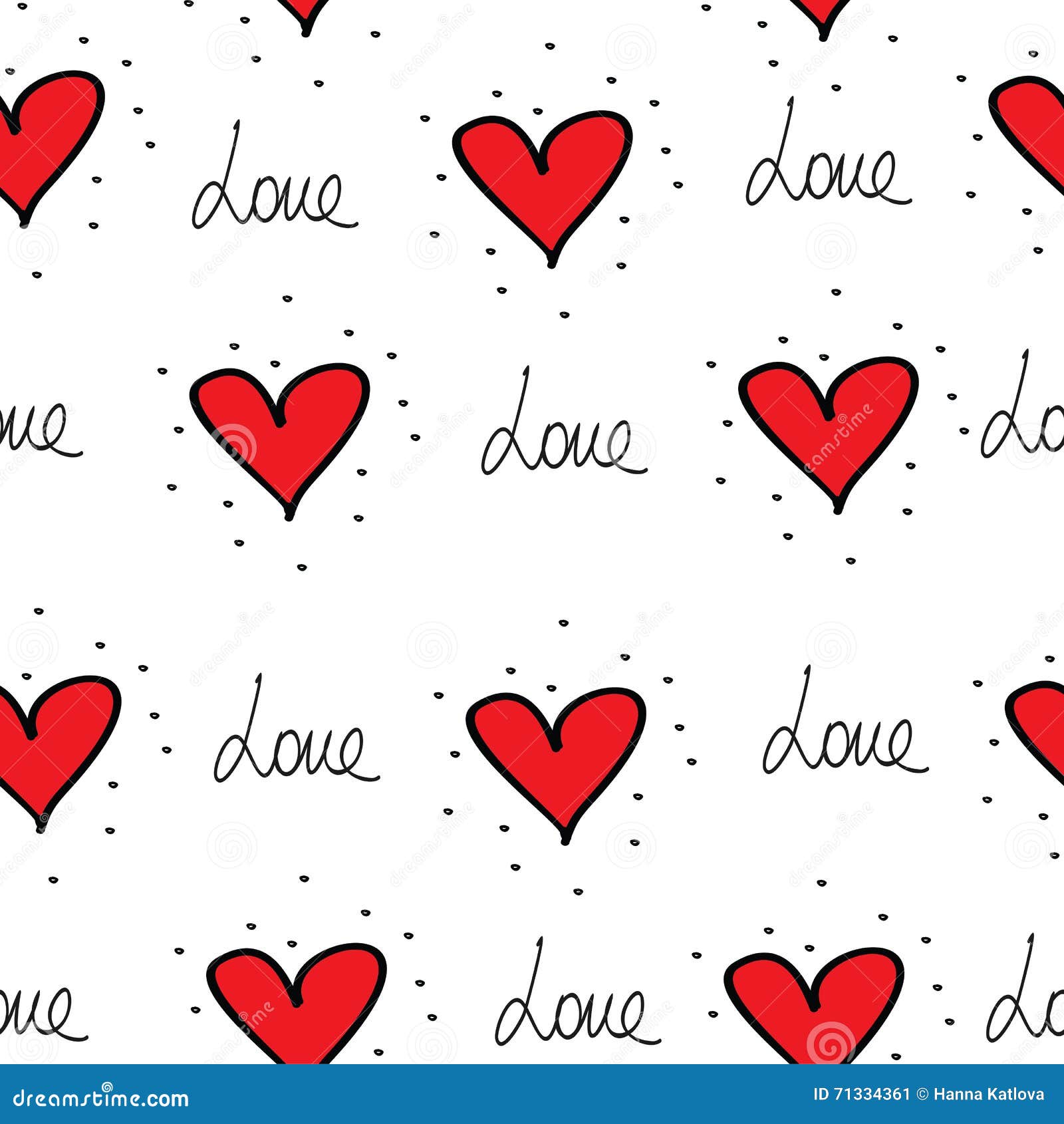 Pattern of Hearts. Print Fabric. a Heart. Stock Vector - Illustration ...