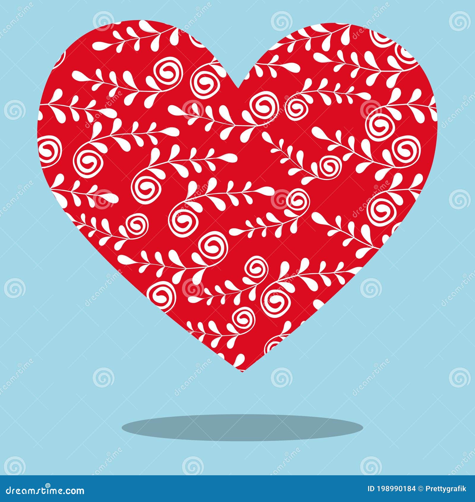 Pattern hearts 09 stock vector. Illustration of hearts - 198990184