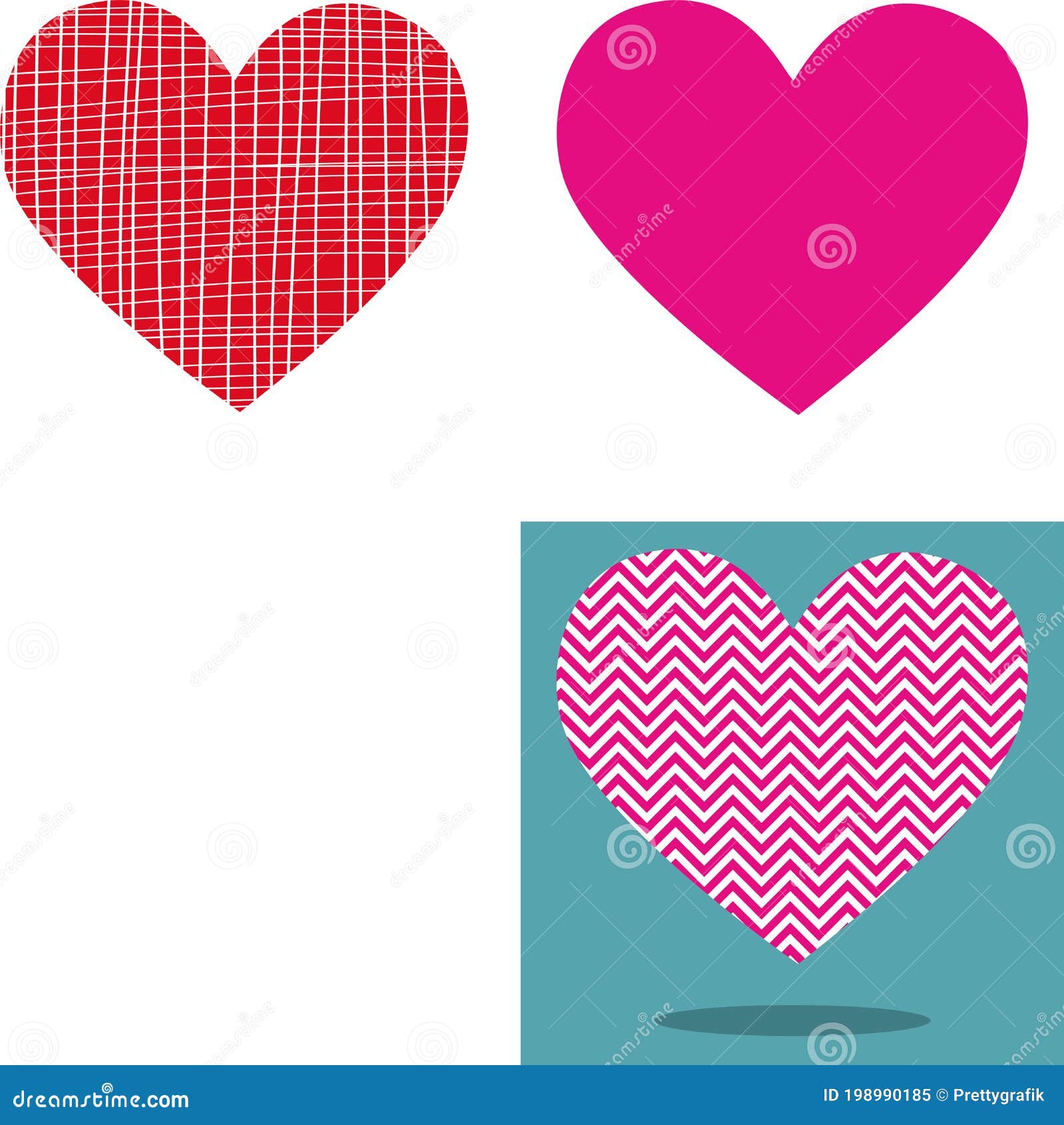 Pattern hearts 08 stock vector. Illustration of cartoon - 198990185
