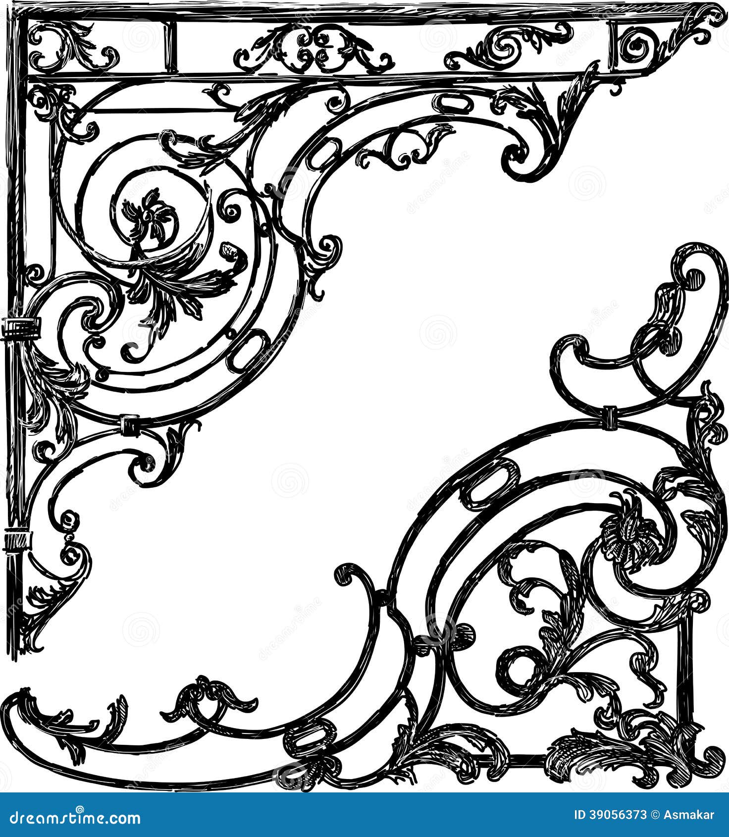 Pattern of Heraldic Symbols Stock Vector - Illustration of antique ...