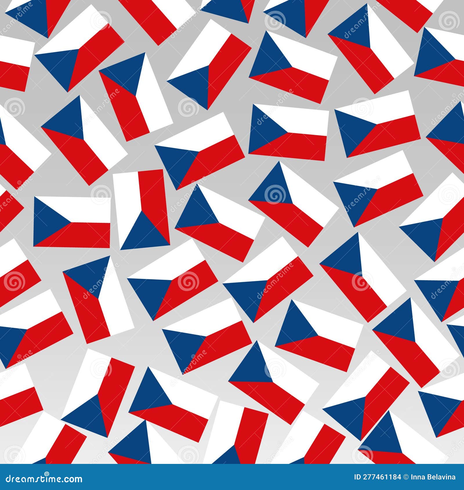 Pattern for Holidays with Flag of Czech. Happy Czech Day Background ...