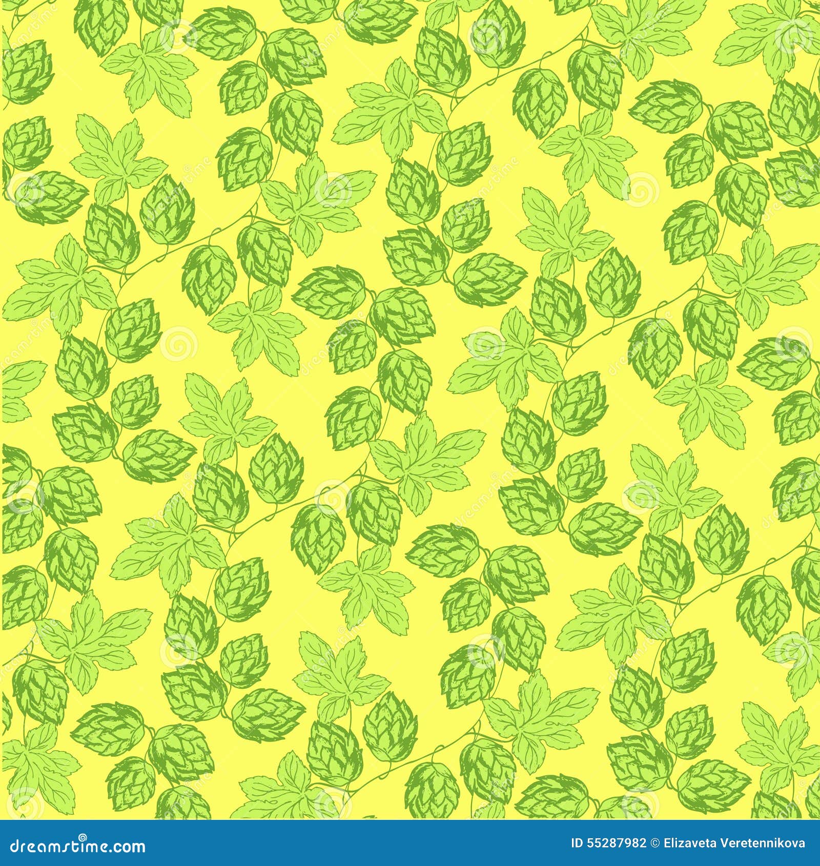 Pattern hops stock vector. Illustration of flower, nature - 55287982