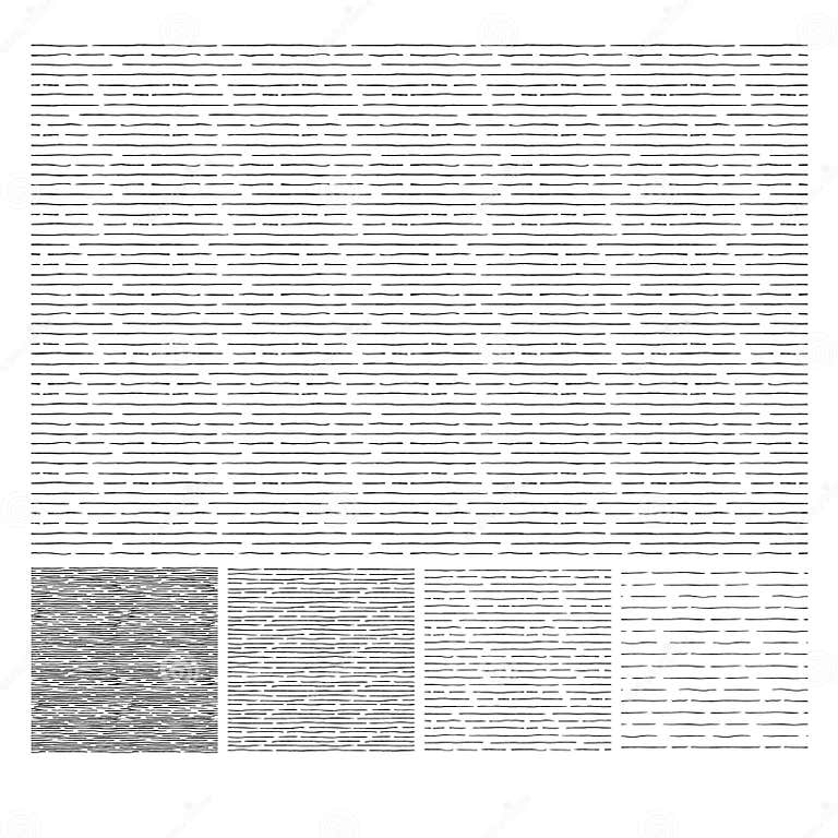 Pattern of Horizontal Hatching Grunge Texture Stock Vector ...