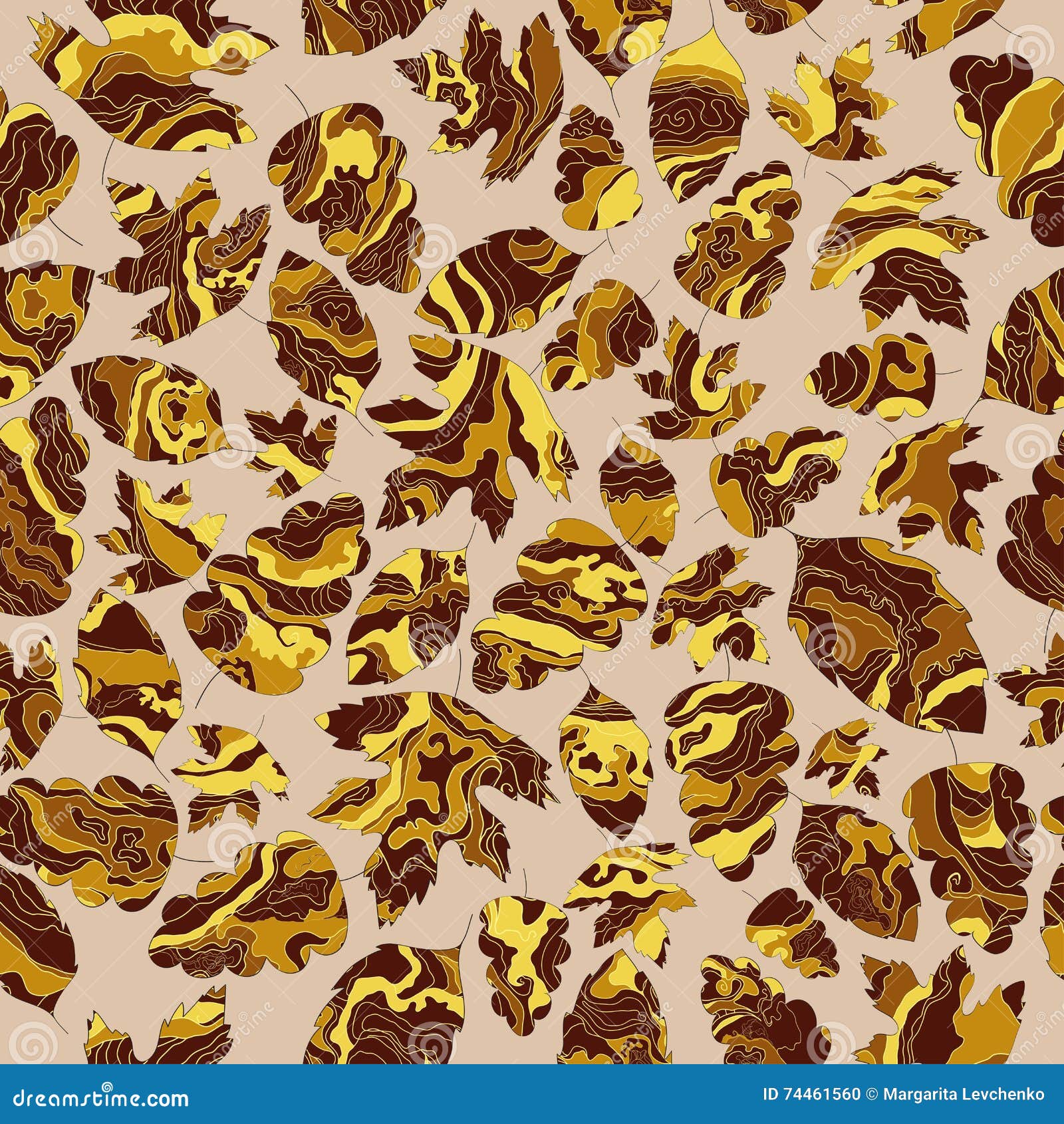 Pattern with the Image of Spots and Lines. Vector Stock Illustration ...