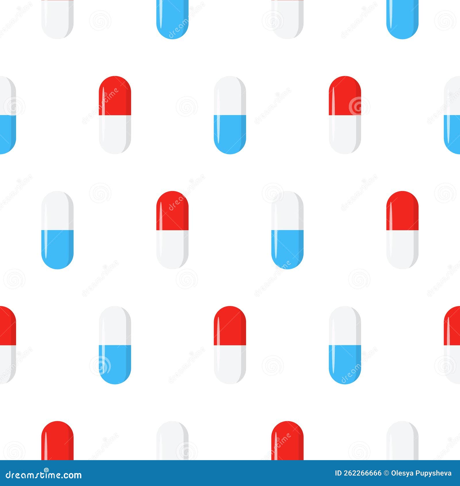 Pattern with the Image of Tablets and Capsules Stock Vector ...