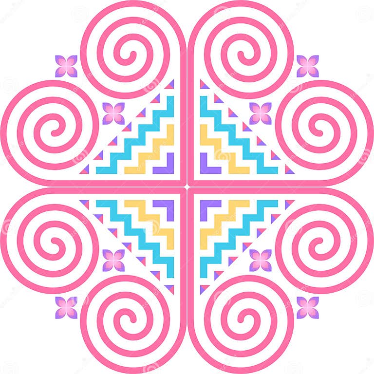 The Pattern Imitates the Embroidery of the Hmong People. it Has a ...