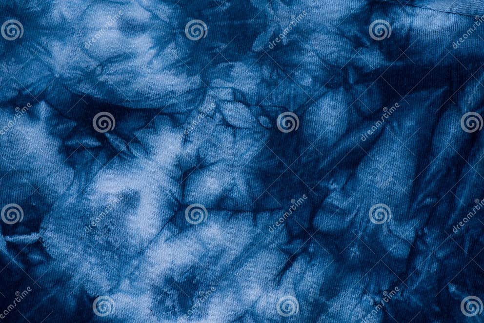 Pattern of Indigo Batik Dye on Cotton Cloth Stock Photo - Image of ...