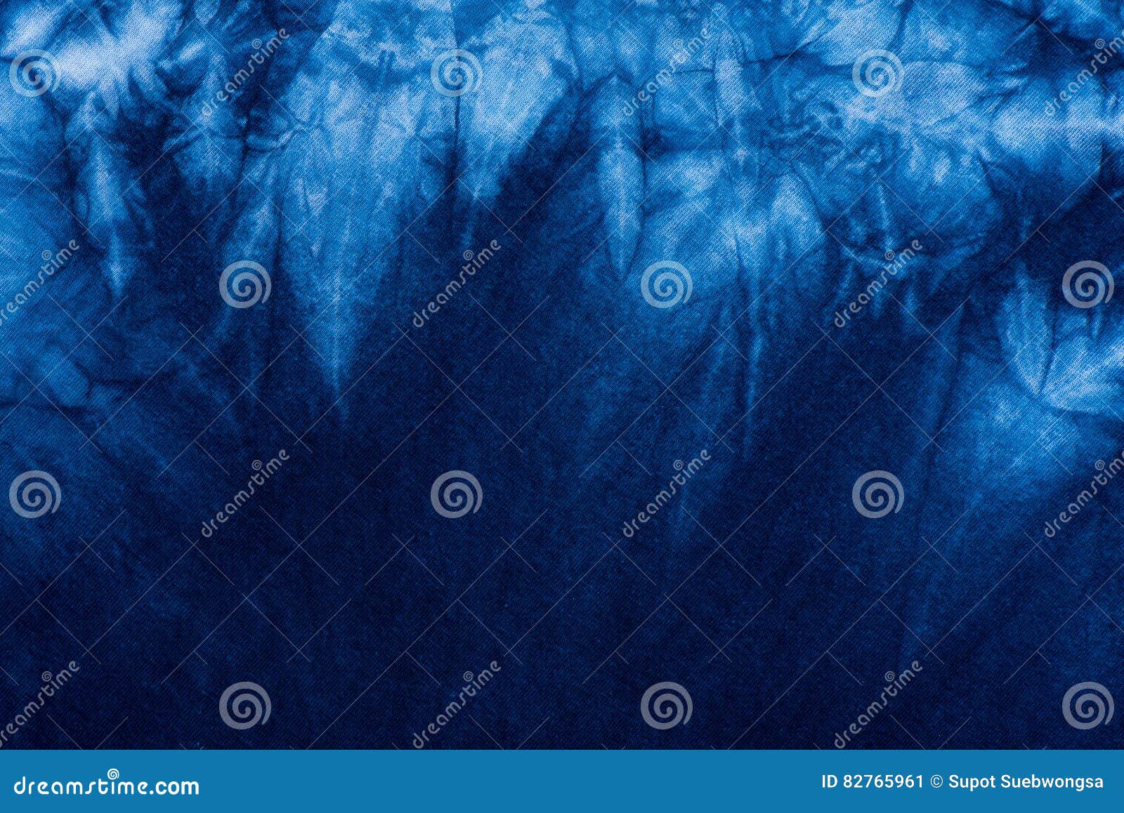Pattern of Indigo Batik Dye on Cotton Cloth Stock Image - Image of ...
