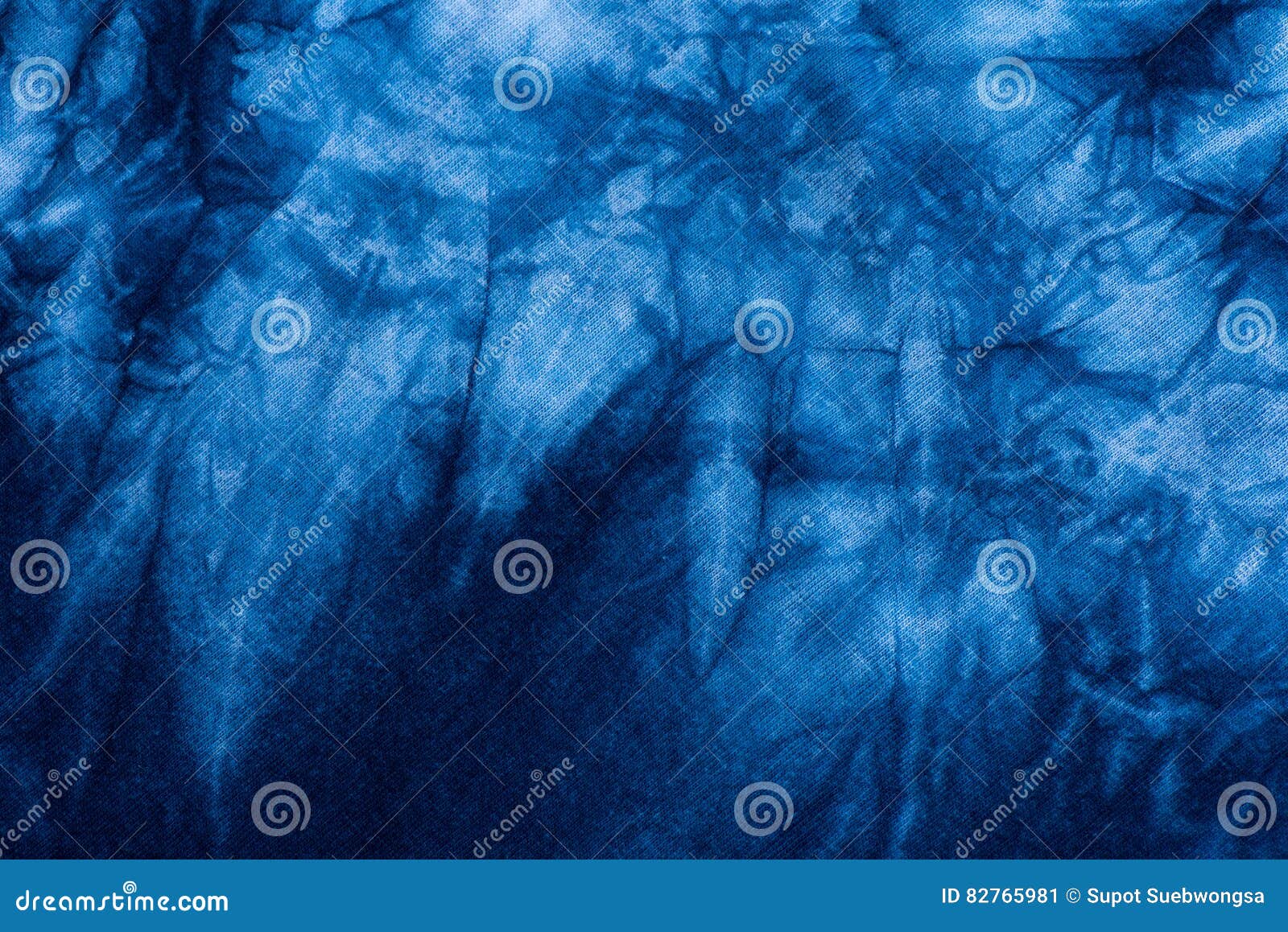 Pattern of Indigo Batik Dye on Cotton Cloth Stock Image - Image of ...