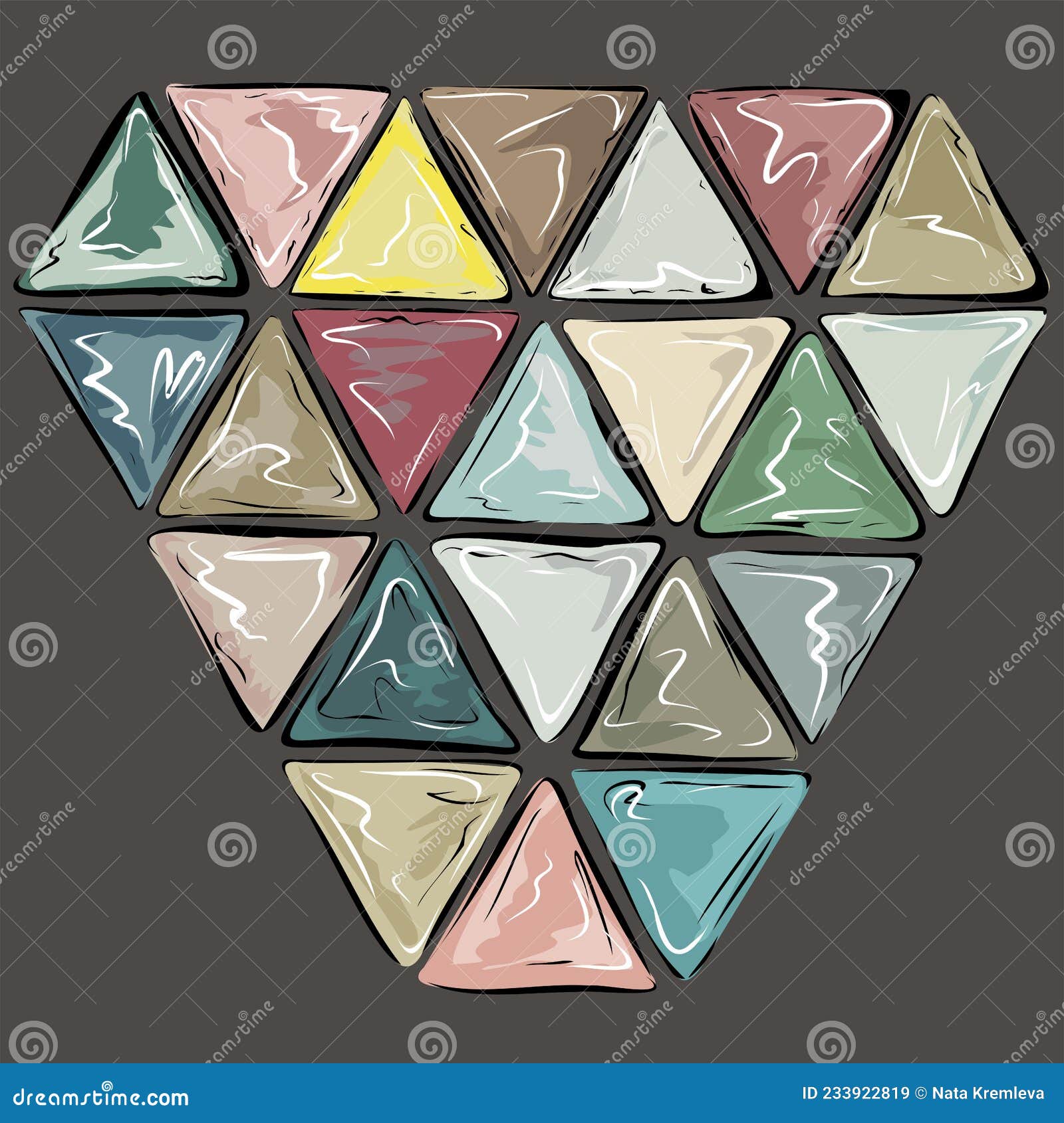 A Pattern of Individual Ceramic Tiles. Tiles, Clay Products. Colored ...