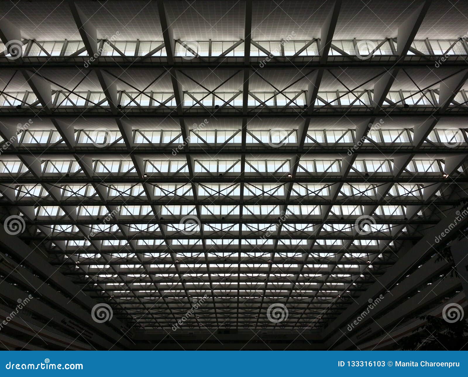 Pattern of Interior Design of Ceiling Repetition Stock Image - Image of ...