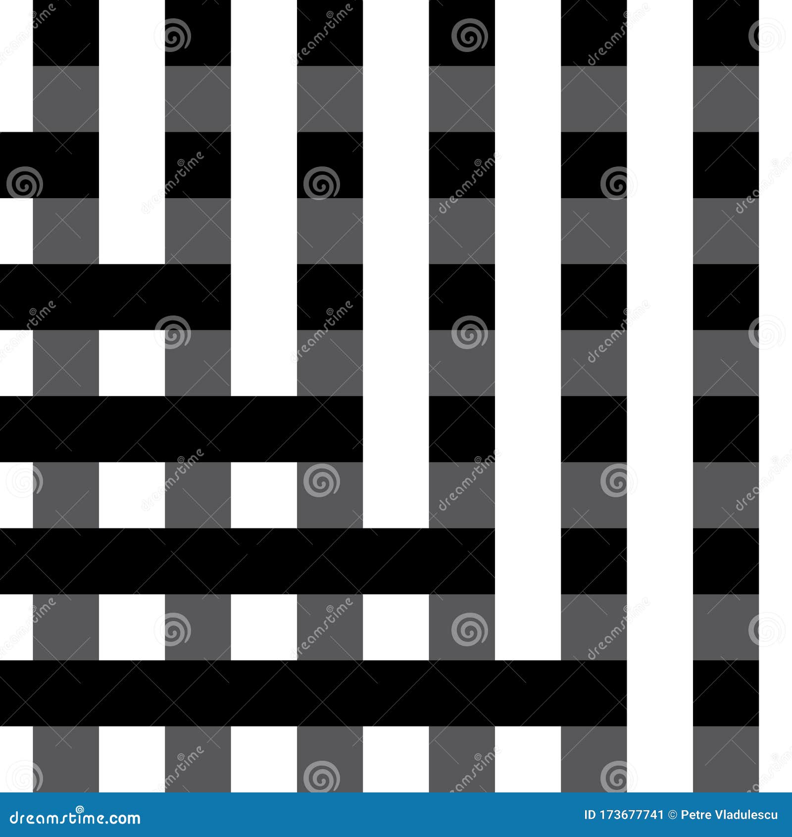 Pattern with Interlacing Black and White Stripes, Modern Stylish Image ...