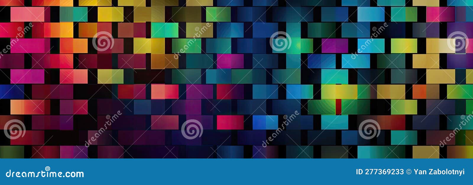 A Pattern of Interlocking, Multicolored Squares Background. Generative ...