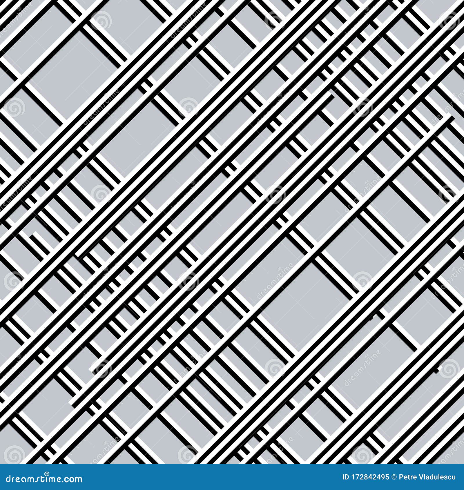 Pattern with Intersecting Oblique White Streaks, Modern Stylish Image ...