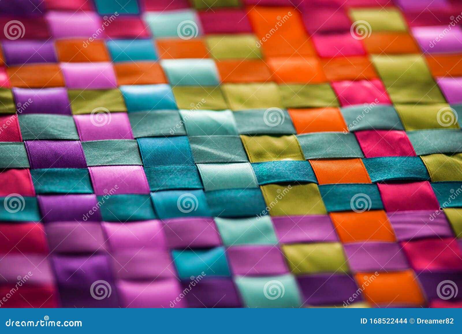 Pattern with Intertwined Ribbons. Color Background Stock Photo - Image ...