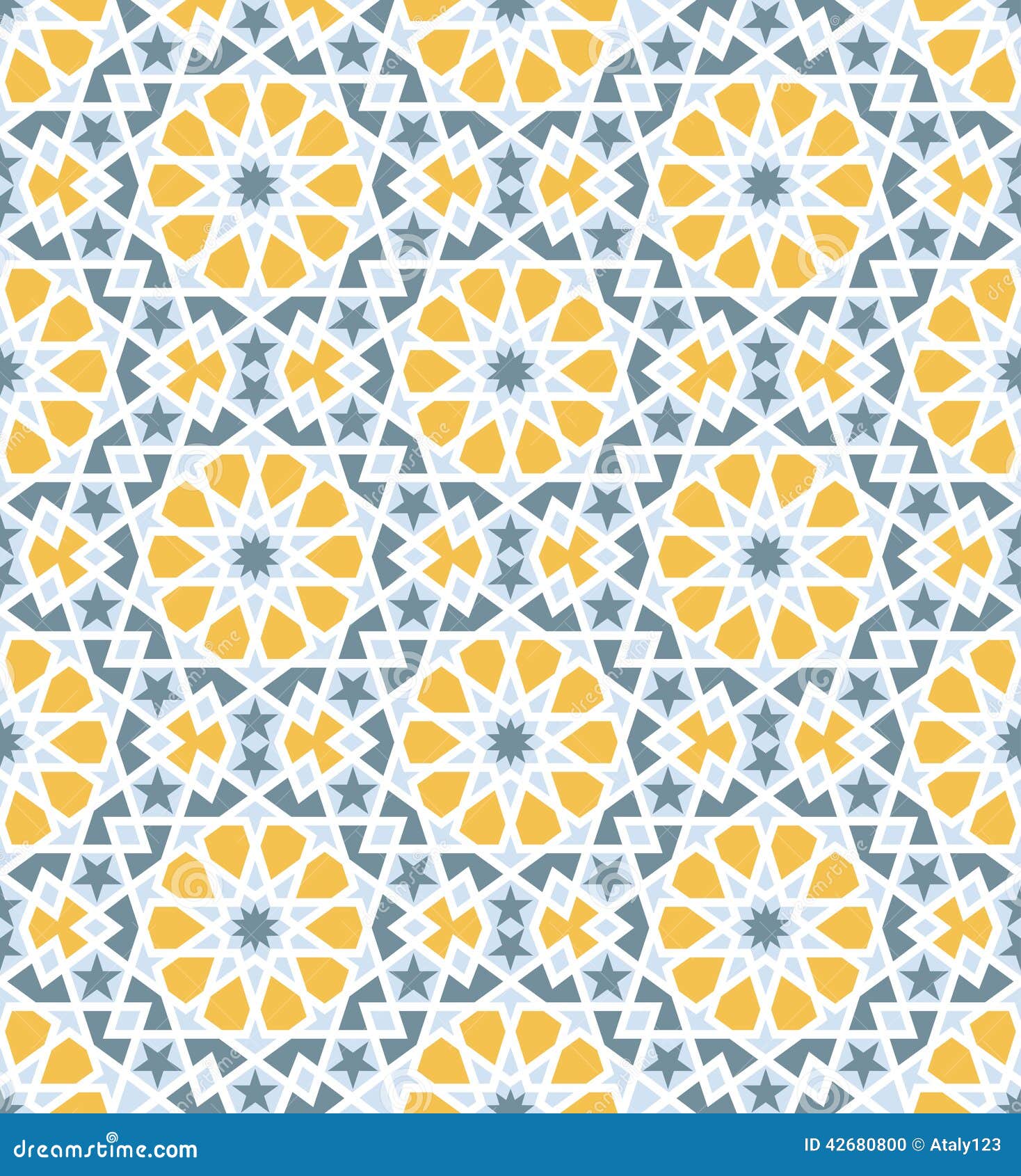 Pattern in islamic style stock vector. Illustration of tale - 42680800