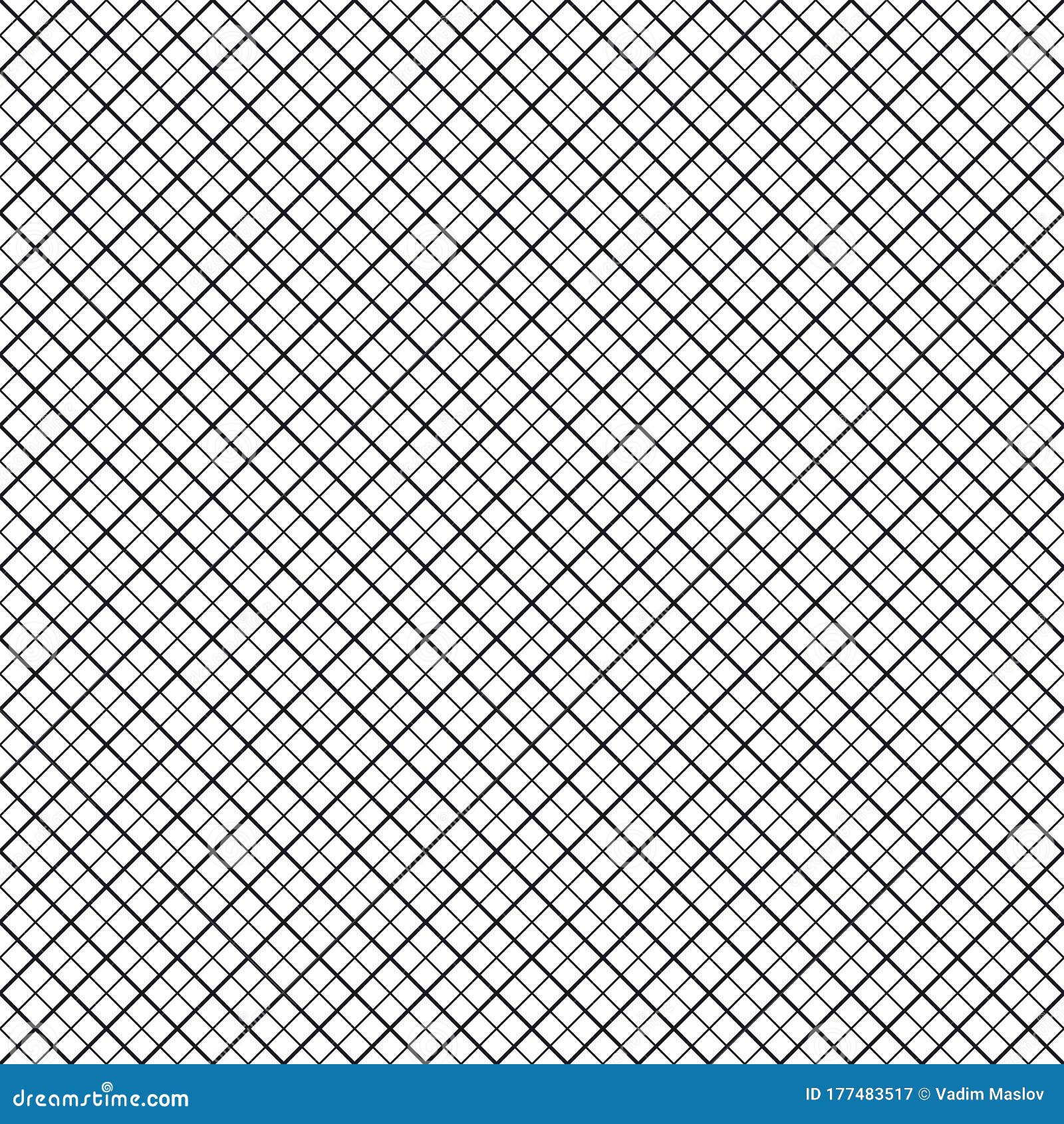 Pattern with Isometric Grid on White Background. Stock Vector ...