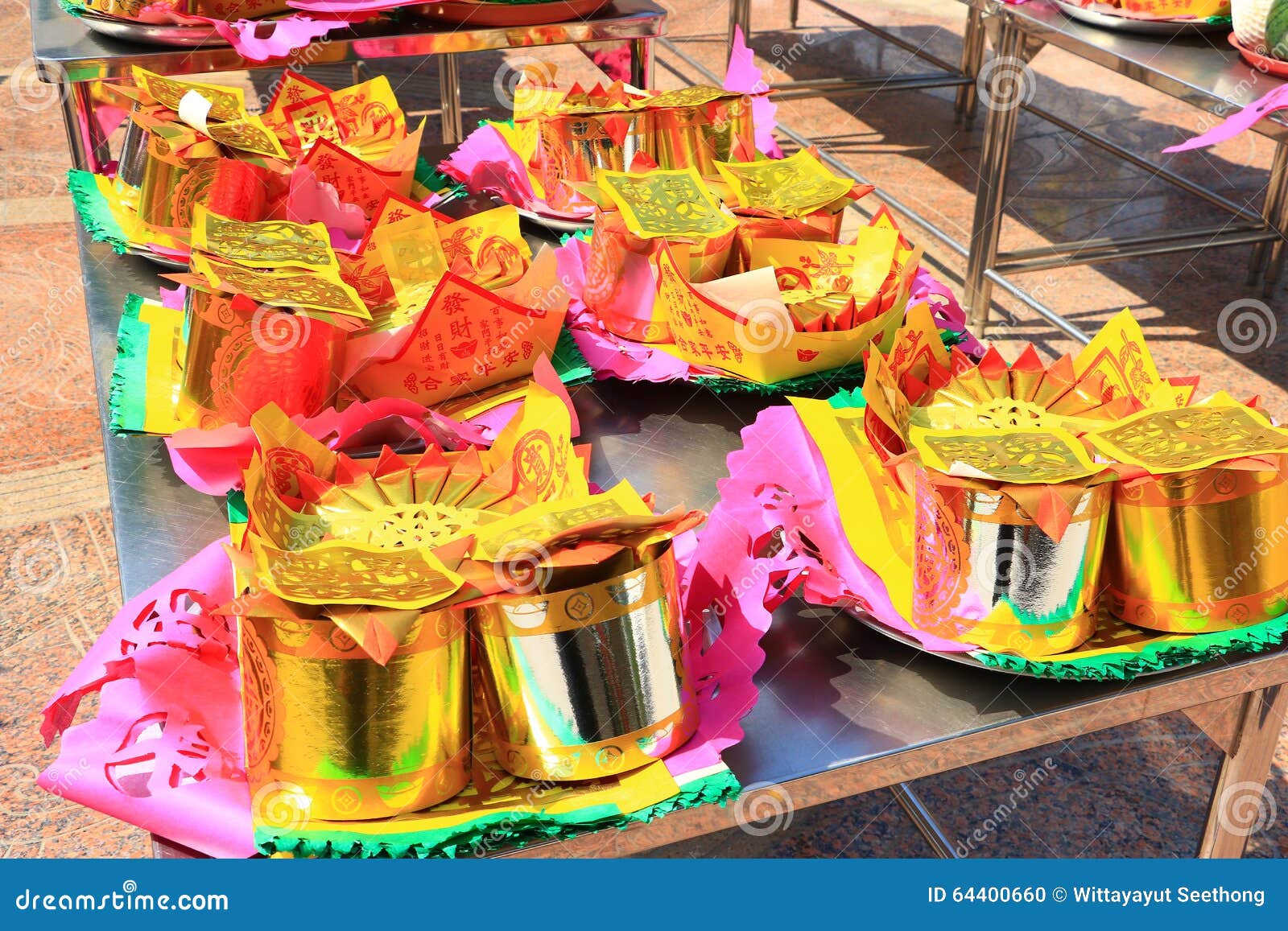 Pattern of Joss Paper, Chinese Tradition for Passed Away Ancestor S ...