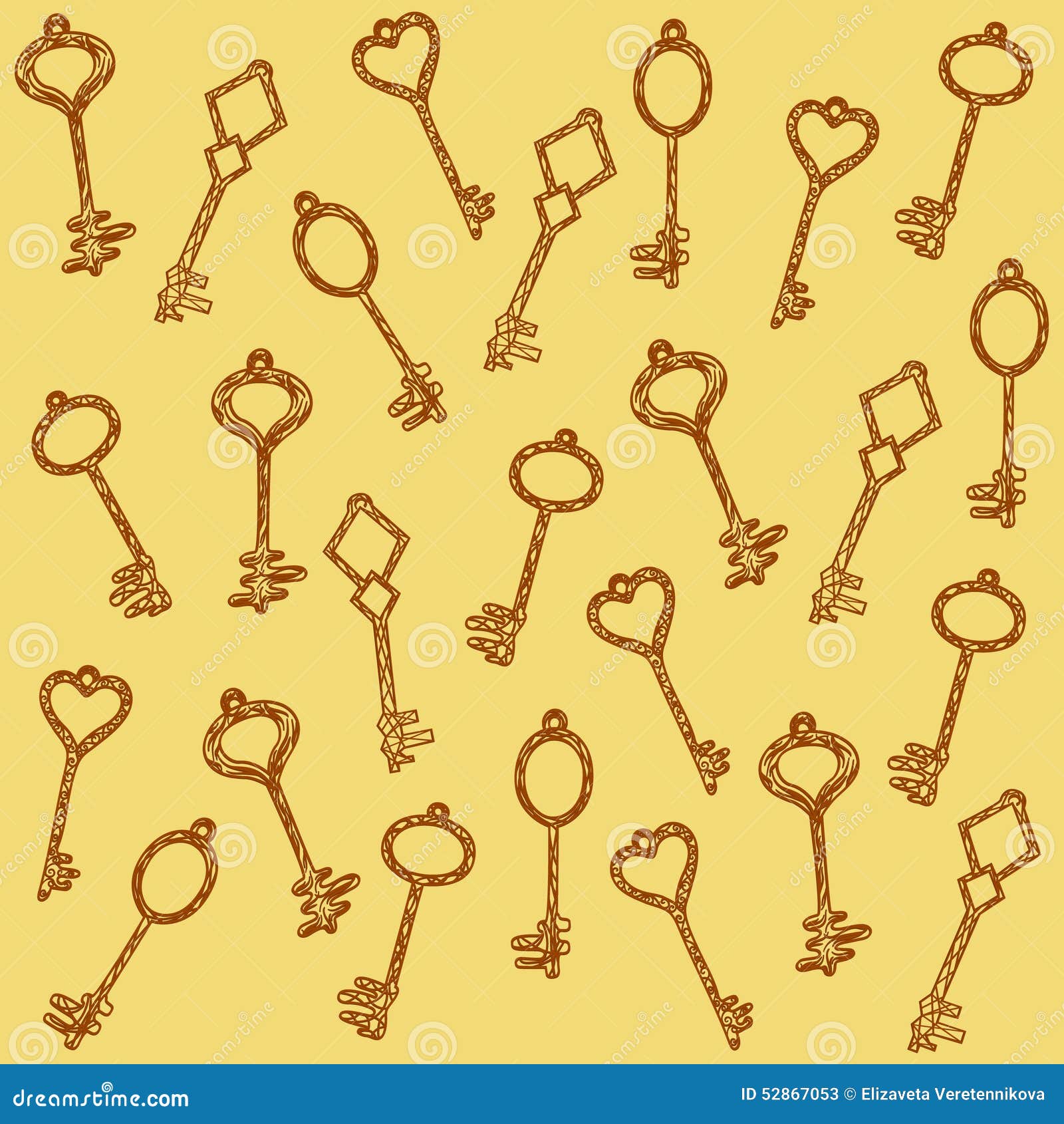 Pattern keys stock vector. Illustration of icon, element - 52867053