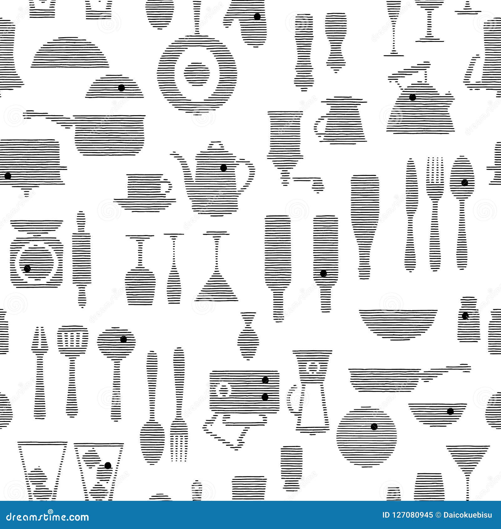 Pattern of the Kitchen Utensil, Stock Vector - Illustration of ladle ...