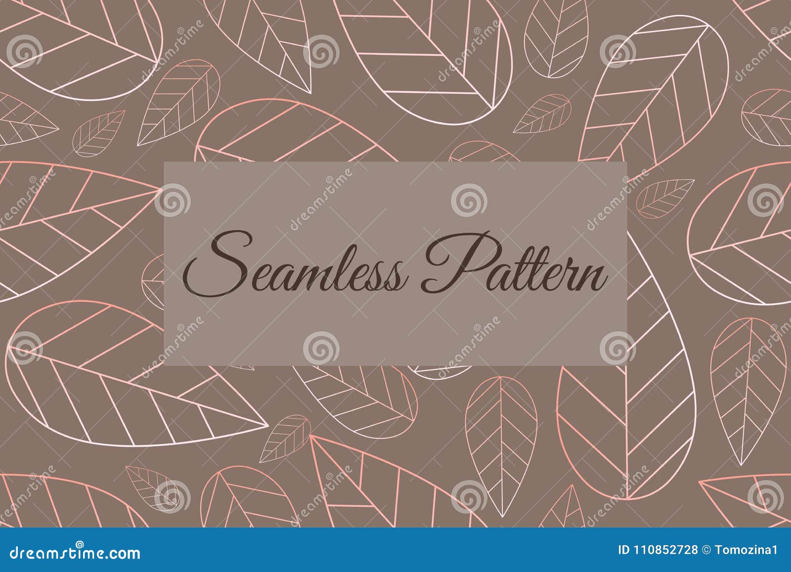 Pattern of laurel leaves stock vector. Illustration of banner - 110852728