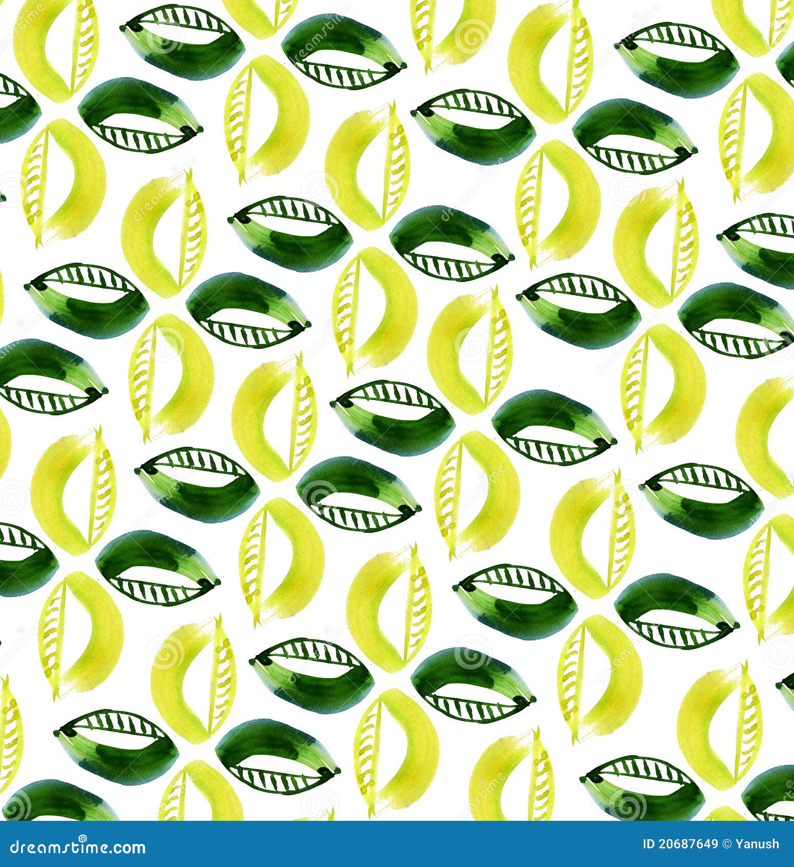 Pattern with leafs stock illustration. Illustration of ornament - 20687649