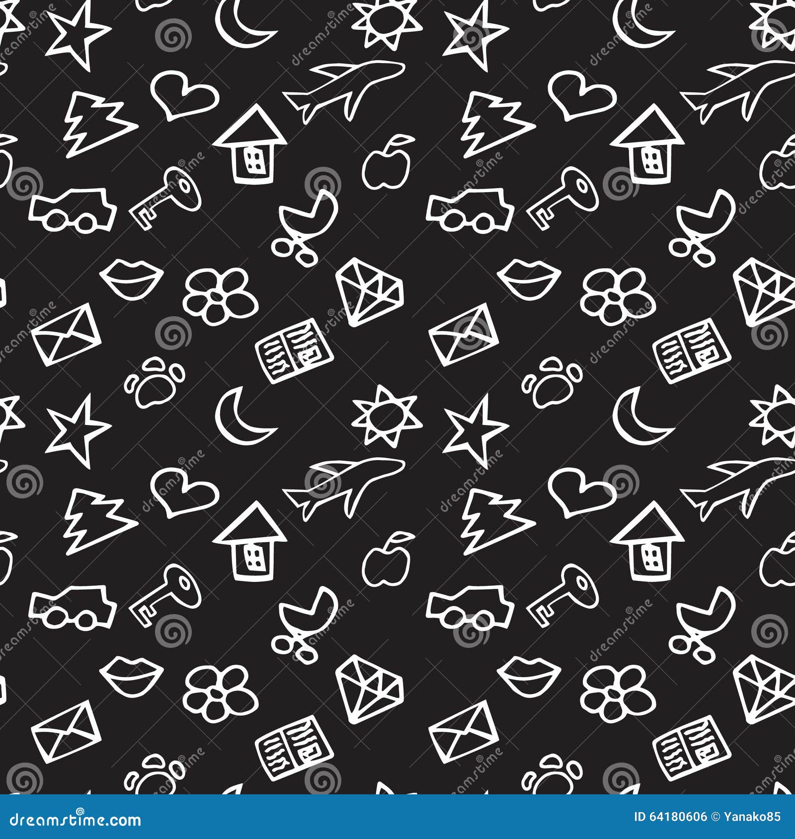 Pattern life moments stock vector. Illustration of life - 64180606