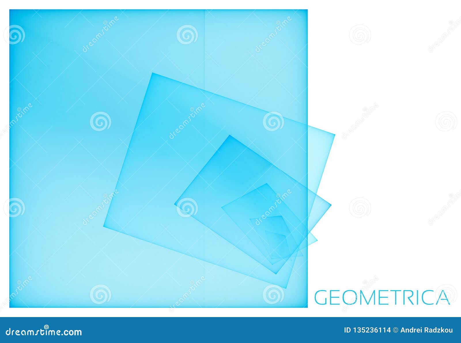 Pattern with Light Blue Squares Isolated on White Stock Illustration ...