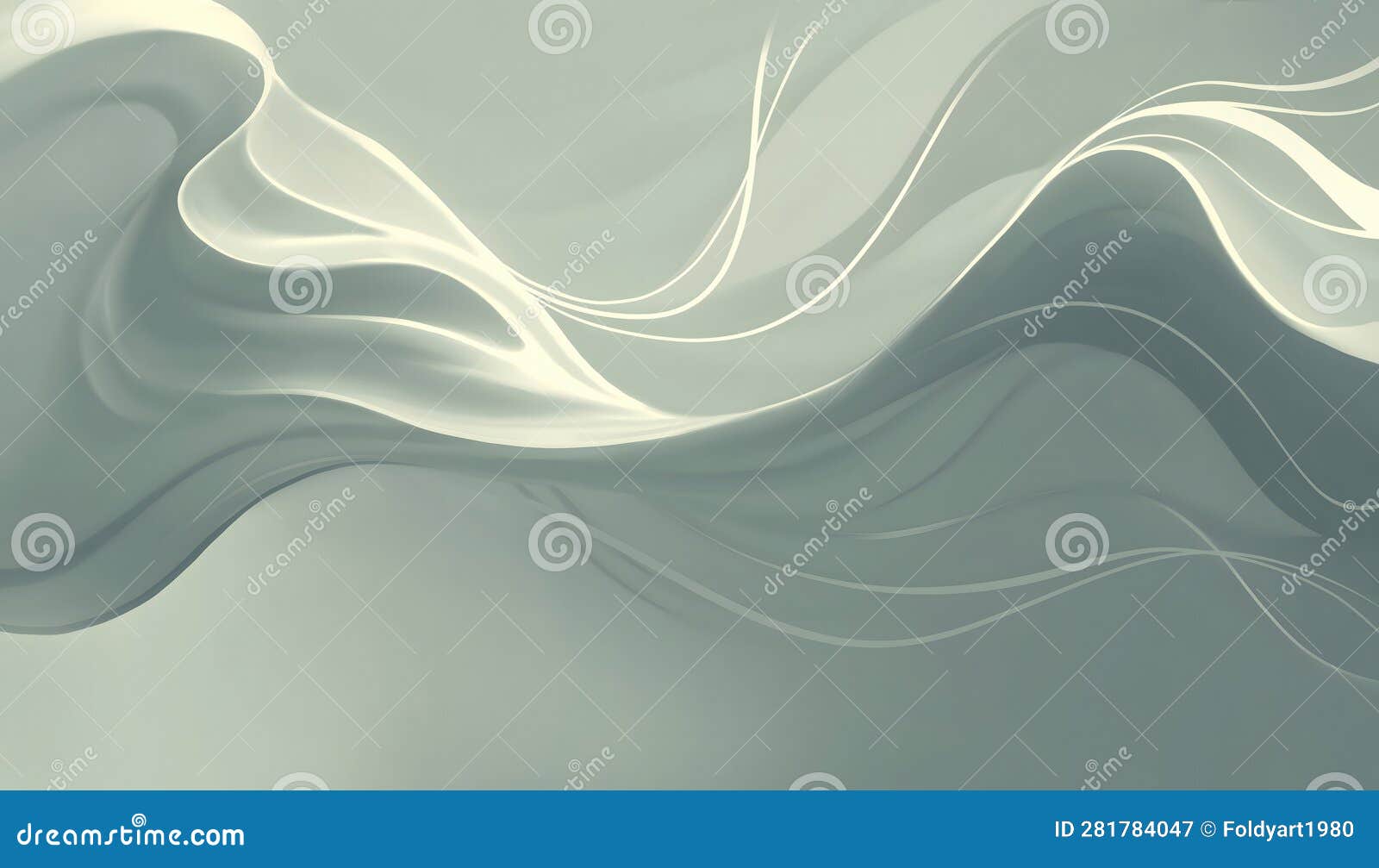 Pattern with Light Forms of Waves and Lines Stock Illustration ...