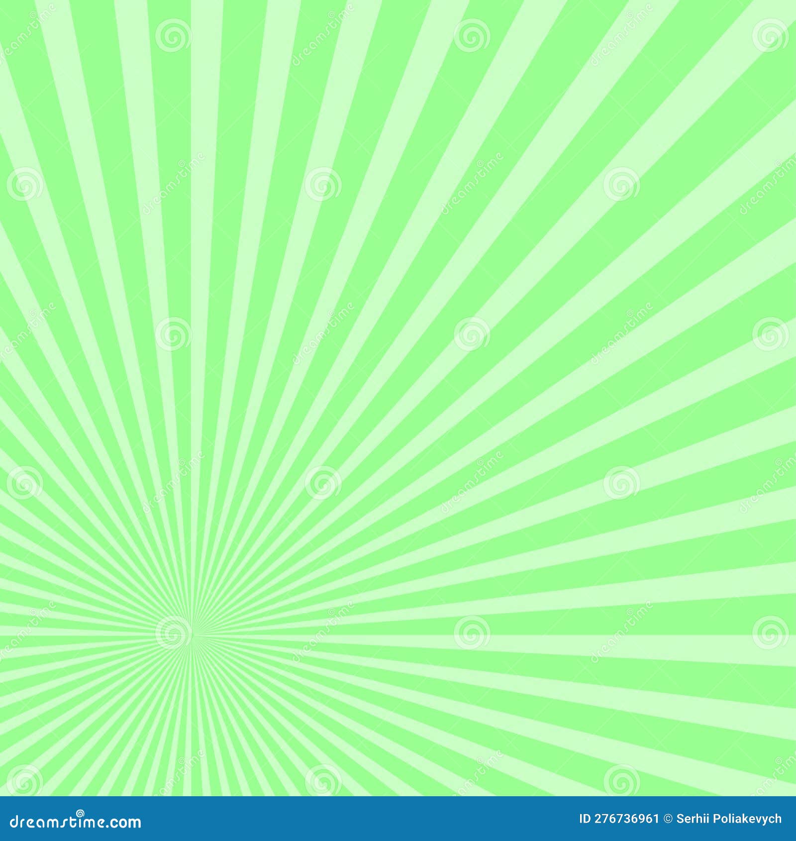 Pattern with Light Green Rays Background. Vintage Design. Vector ...