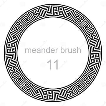 Pattern Line Ancient Meander Stock Vector - Illustration of culture ...