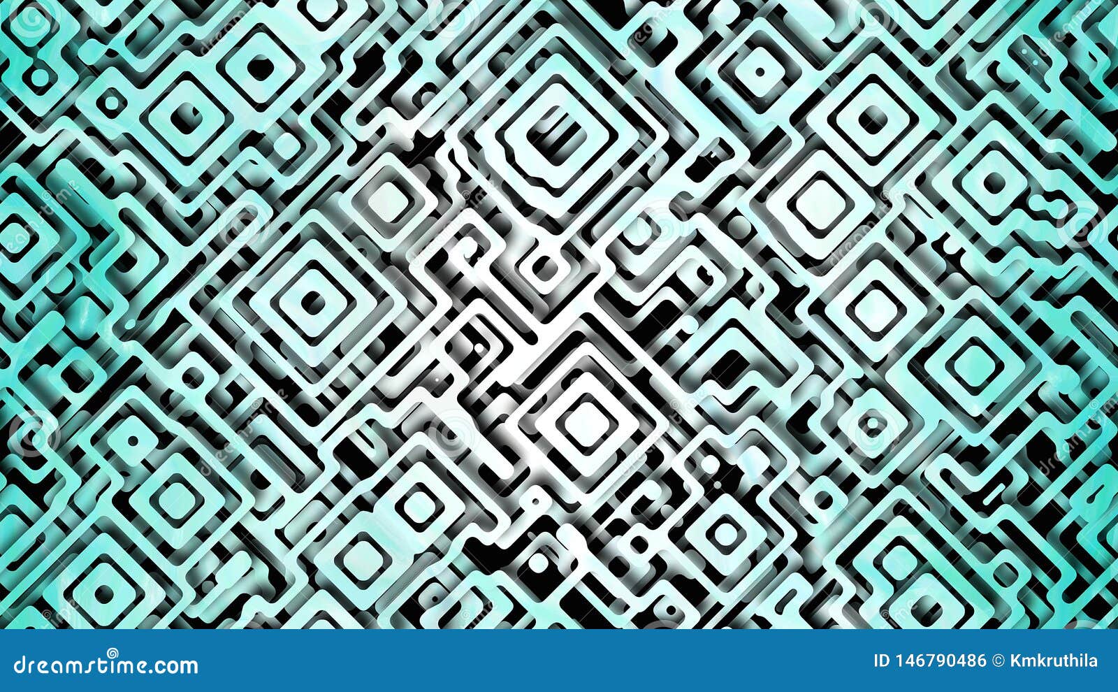 Pattern Line Turquoise Background Beautiful Elegant Illustration ...